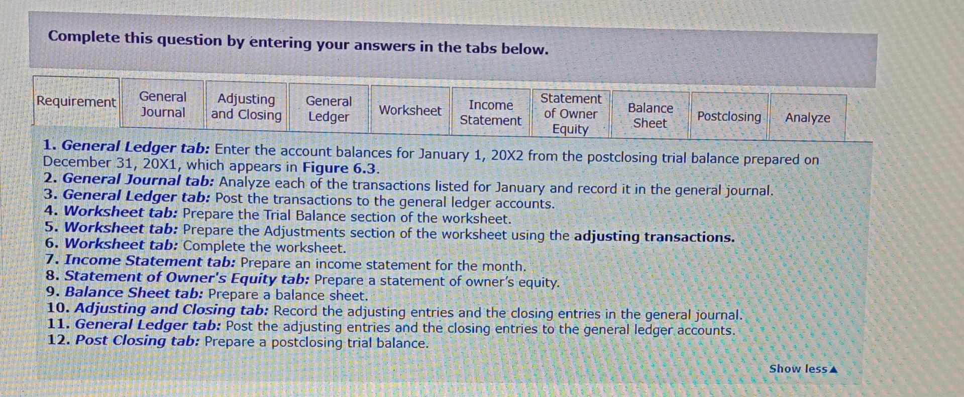 Solved Analyze each of the transactions listed for January | Chegg.com