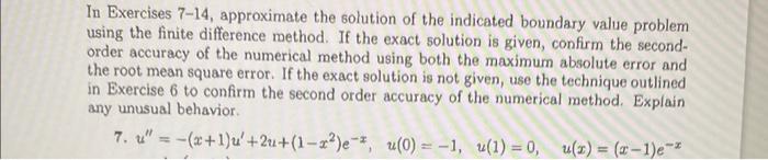 Solved In Exercises 7-14, approximate the solution of the | Chegg.com