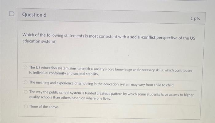 Which of the following statements is most consistent | Chegg.com
