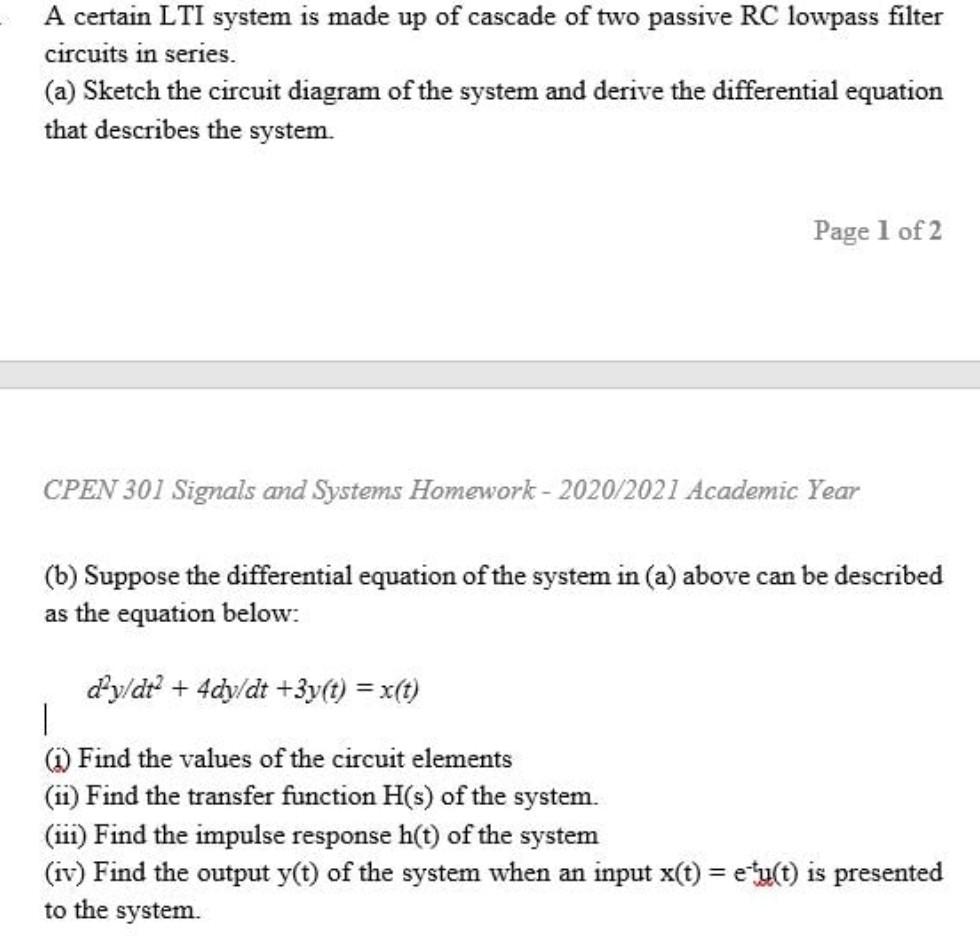 Solved Please I need a detailed solution and explanation of | Chegg.com