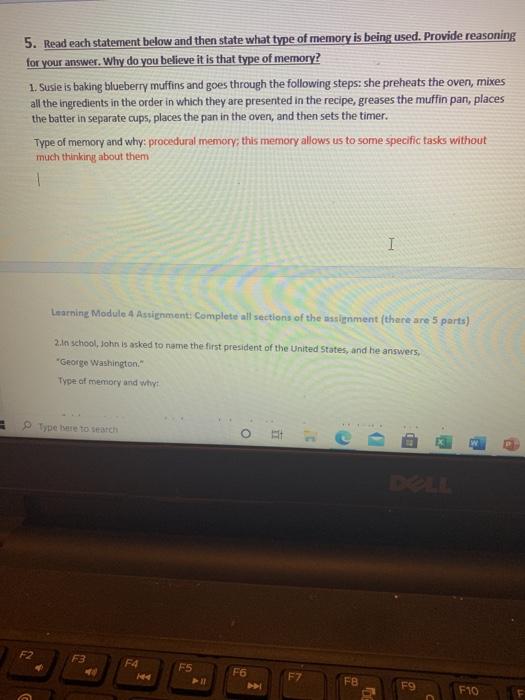 Solved 5. Read each statement below and then state what type | Chegg.com