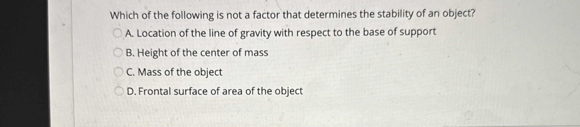 Solved Which of the following is not a factor that | Chegg.com