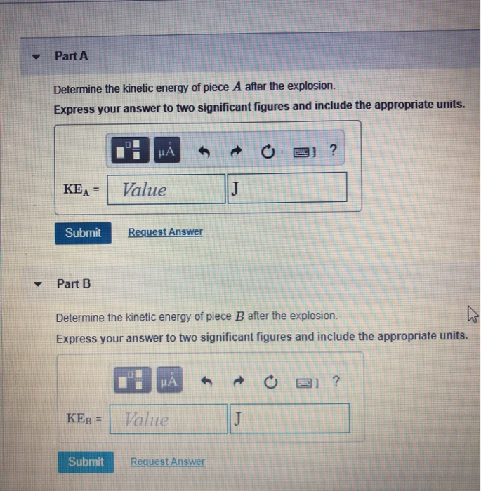 Solved Problem 7.36 An internal explosion breaks an object, | Chegg.com
