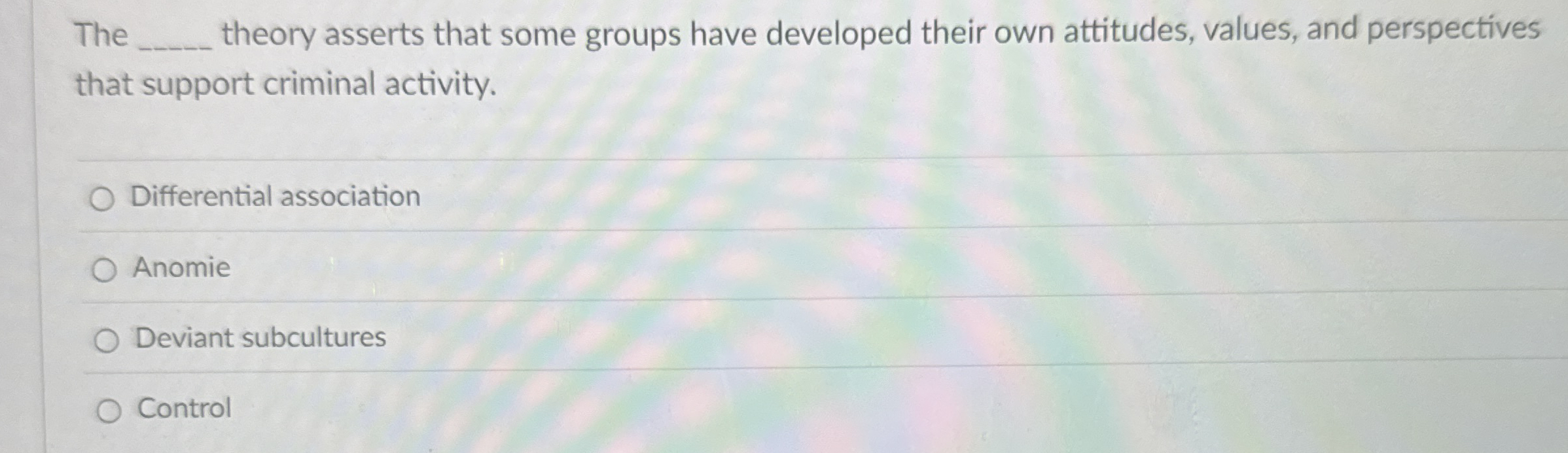 Solved The theory asserts that some groups have developed | Chegg.com