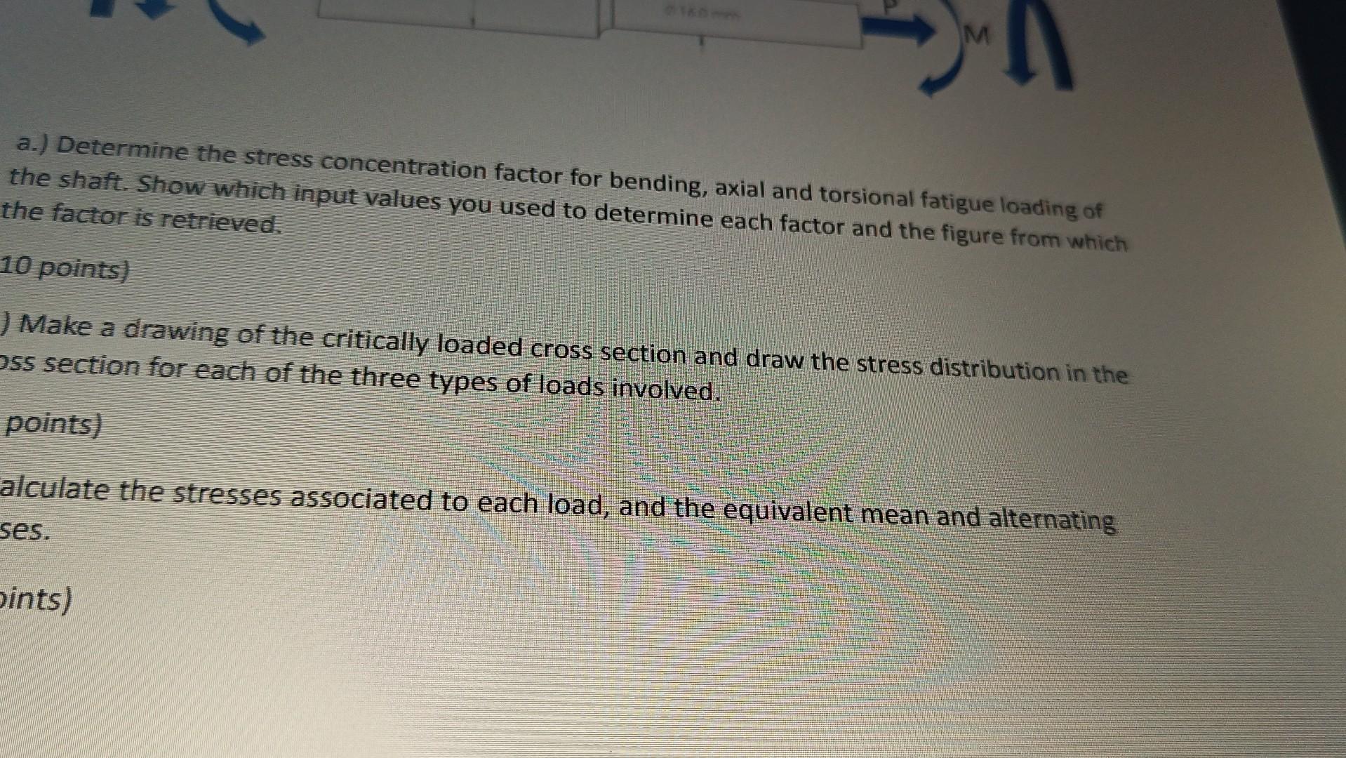 Solved 2.) A shaft has a notch with the geometry shown in | Chegg.com