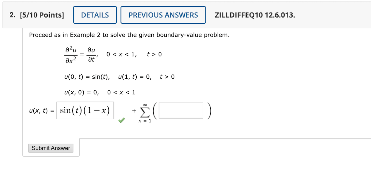 Solved Proceed as in Example 2 ﻿to solve the given | Chegg.com