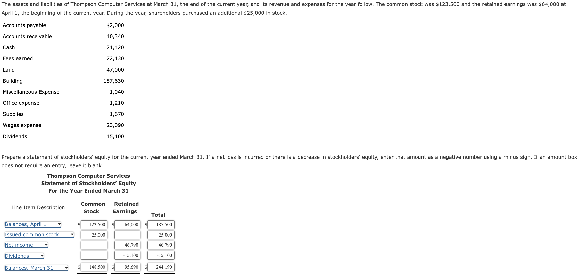 Solved Is this correct?The dropdown options are as follows: | Chegg.com