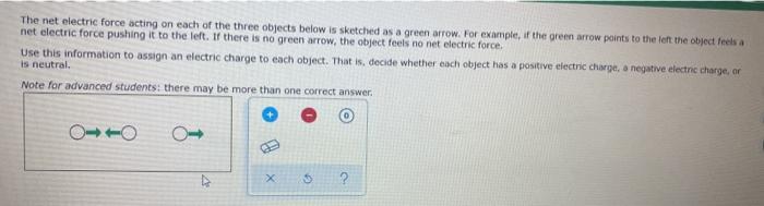 Solved The net electric force acting on each of the three | Chegg.com