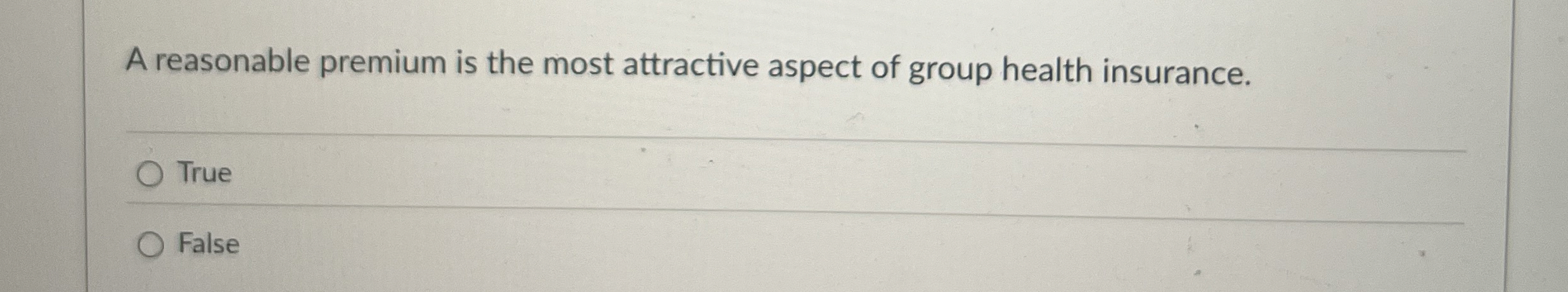 A reasonable premium is the most attractive aspect of | Chegg.com