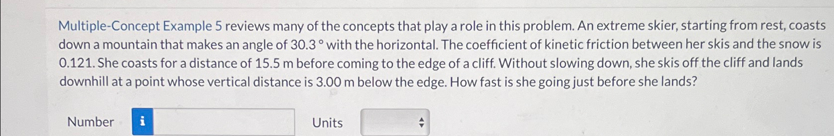 Solved Multiple-Concept Example 5 ﻿reviews many of the | Chegg.com