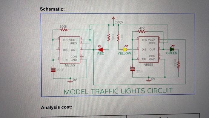 Solved Traffic lights circuit can you give us the report of | Chegg.com