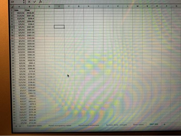 HOW forecasting Temp Sales and beer sales? (data | Chegg.com