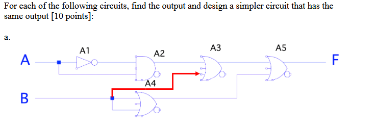 Solved For each of the following circuits, find the output | Chegg.com