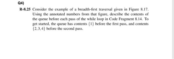 Solved Data Structure in python-8.25 Consider the example of | Chegg.com
