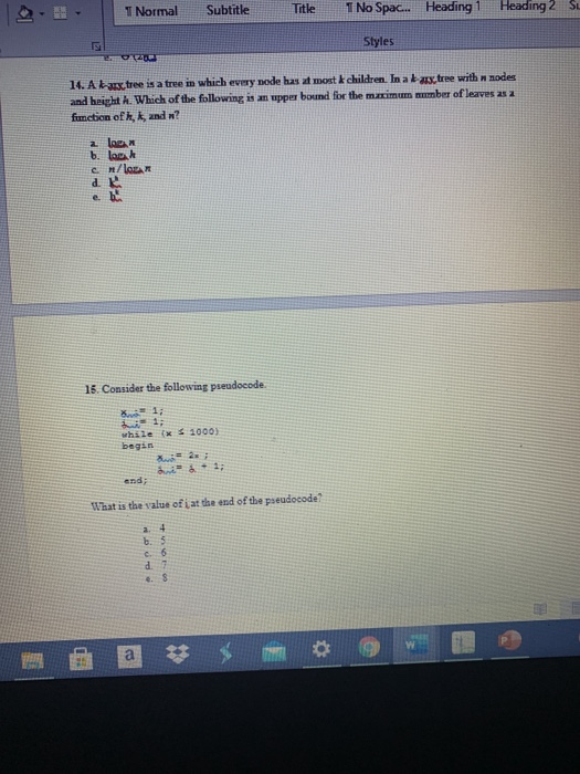 Solved AaBbCcDc AaBbc AaBbC AaBbCcDc AaBbC AaBbc I Normal | Chegg.com