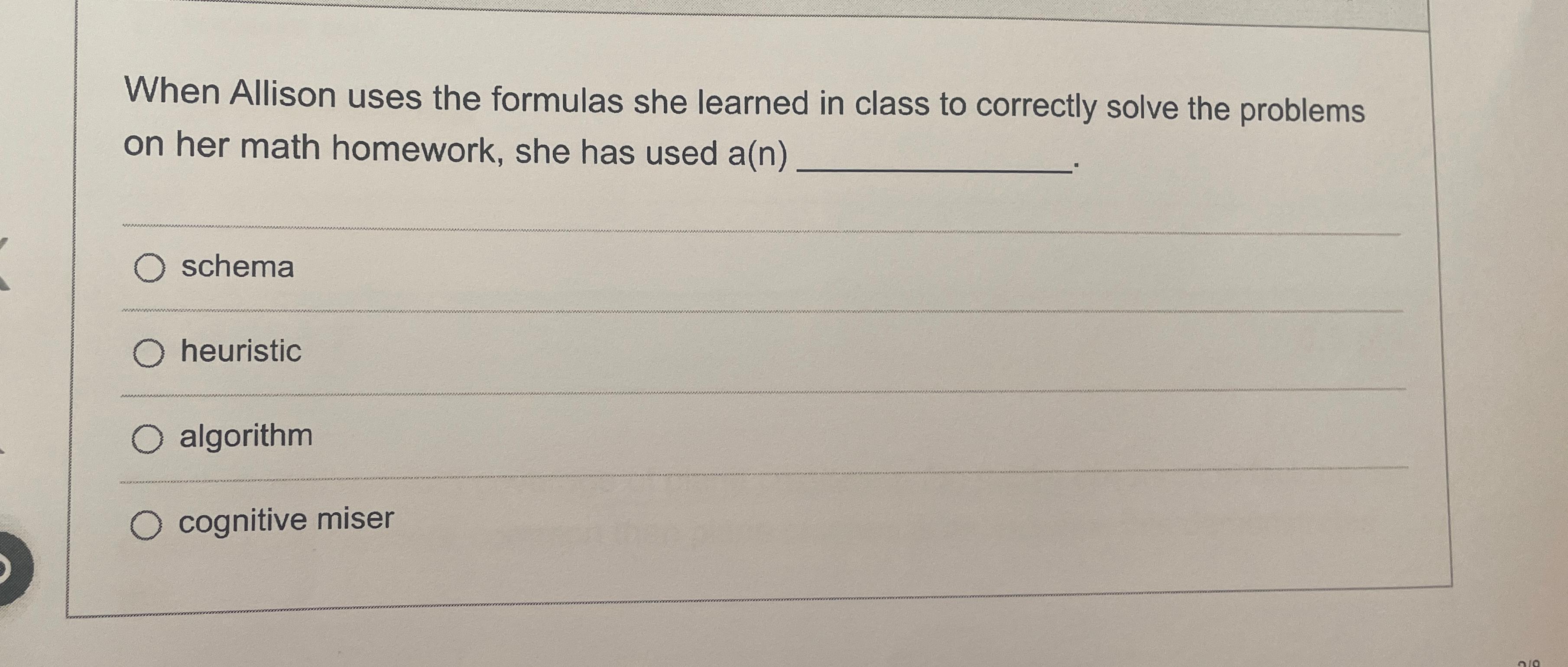 Solved When Allison uses the formulas she learned in class | Chegg.com