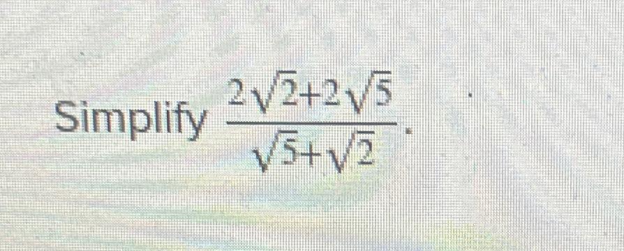 Solved Simplify 222+25252+22 | Chegg.com