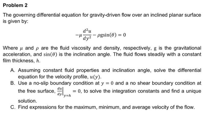 Solved The governing differential equation for | Chegg.com