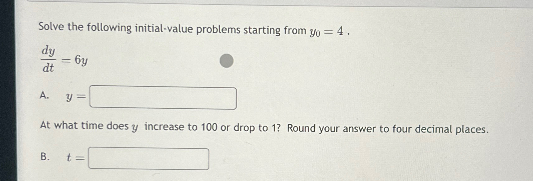 Solved Solve the following initial-value problems starting | Chegg.com