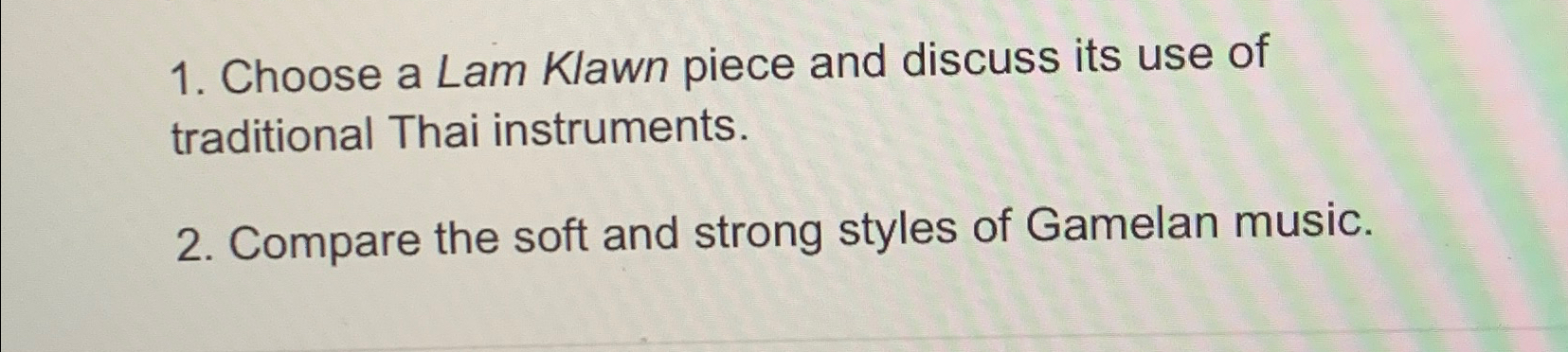 Solved Choose a Lam Klawn piece and discuss its use of | Chegg.com