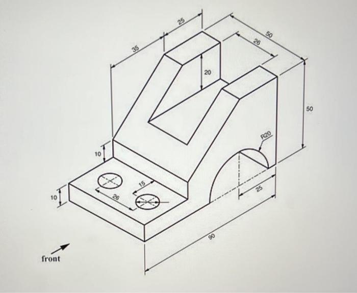Solved please draw me orthographic views i need it using | Chegg.com Solved please draw me orthographic views i need it using | Chegg.com
