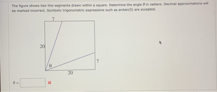Solved The figure shows two line segments drawn within a | Chegg.com
