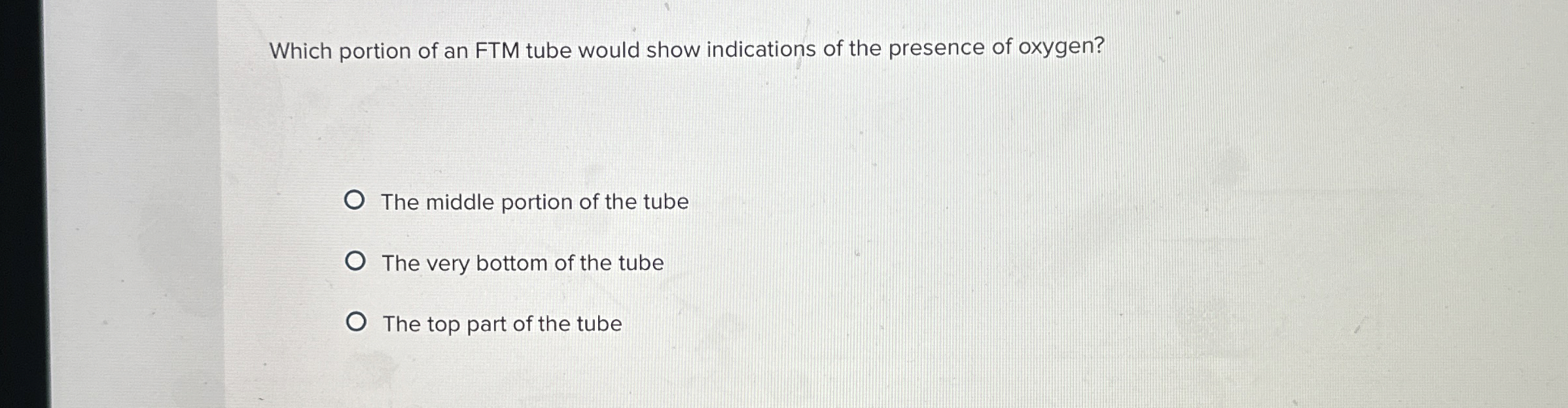 Solved Which portion of an FTM tube would show indications | Chegg.com