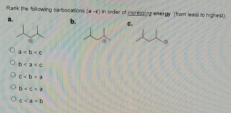 Solved Rank the acidity of the labeled protons in the | Chegg.com