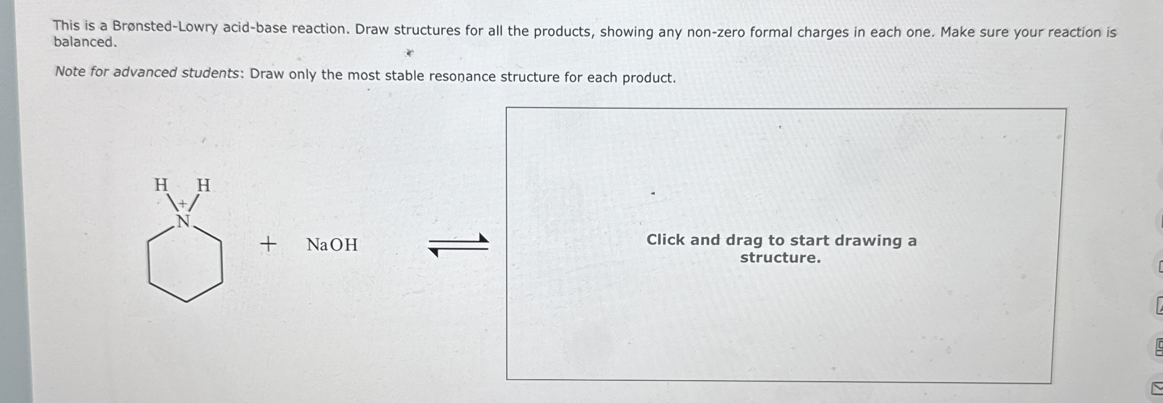 Solved This is a Bronsted-Lowry acid-base reaction. Draw | Chegg.com