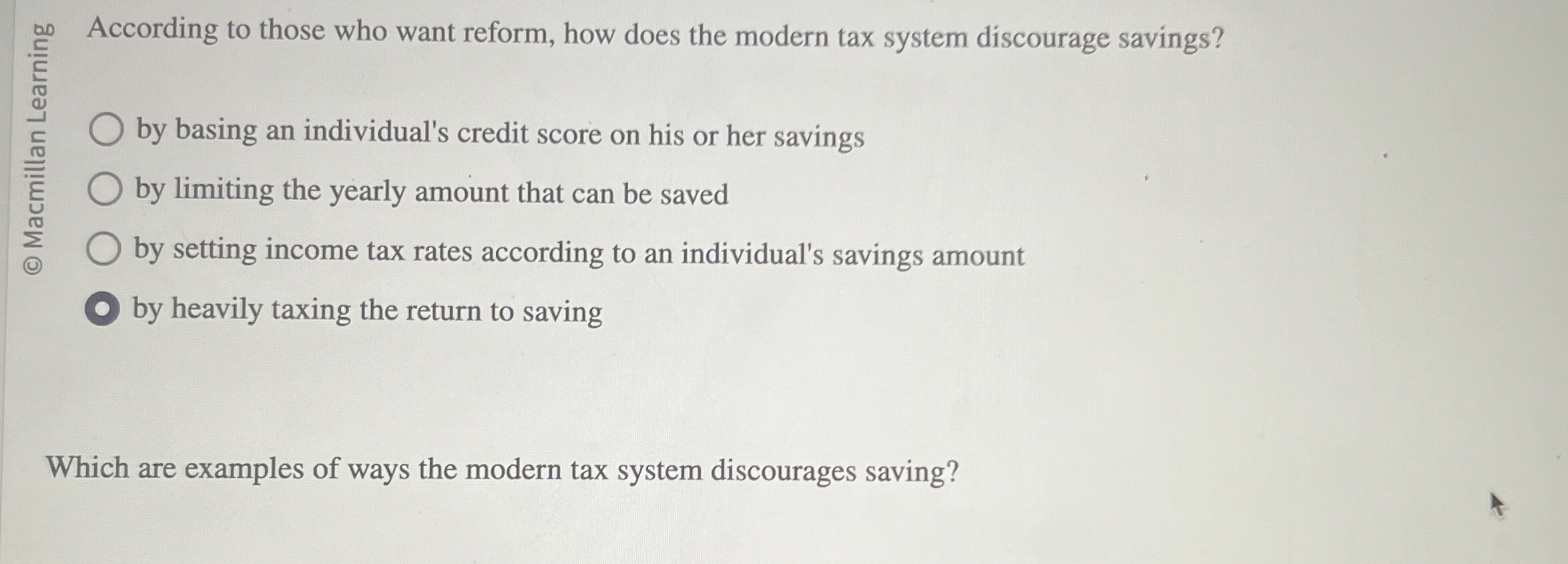 Solved According to those who want reform, how does the | Chegg.com