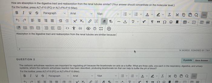 Solved How are absorption in the digestive tract and | Chegg.com