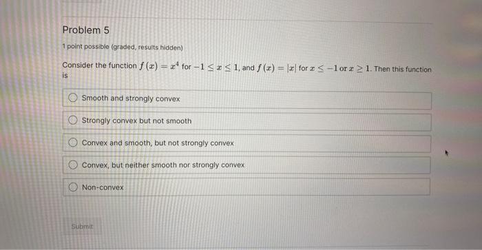 Solved consider the function f(x)=x^2 ﻿for -1