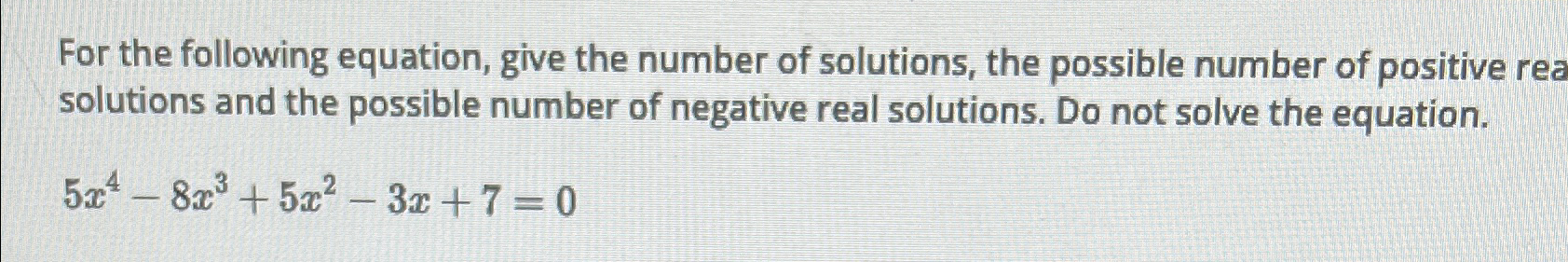 Solved For the following equation, give the number of | Chegg.com