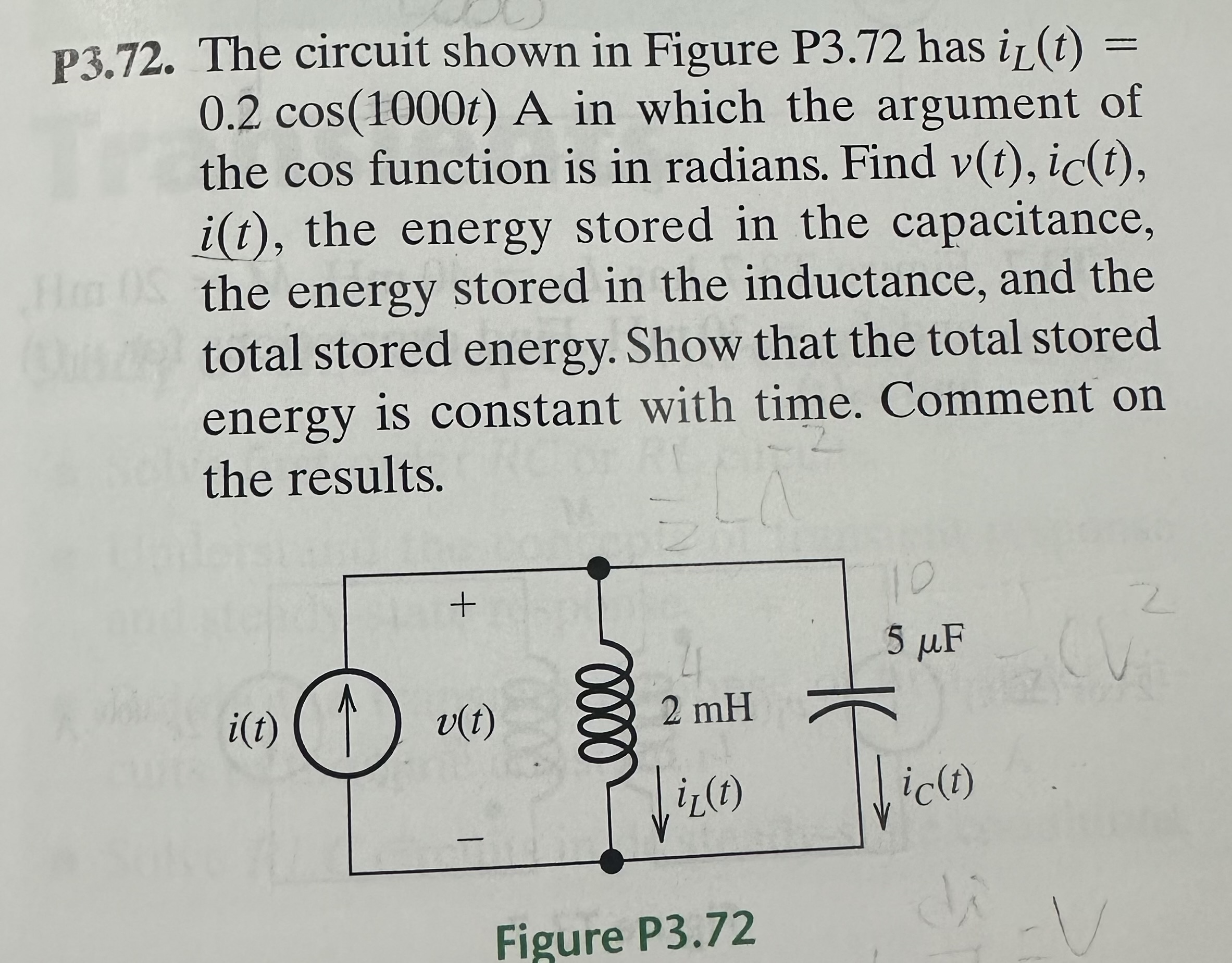 Solved P3.72. ﻿The circuit shown in Figure P3.72 ﻿has | Chegg.com