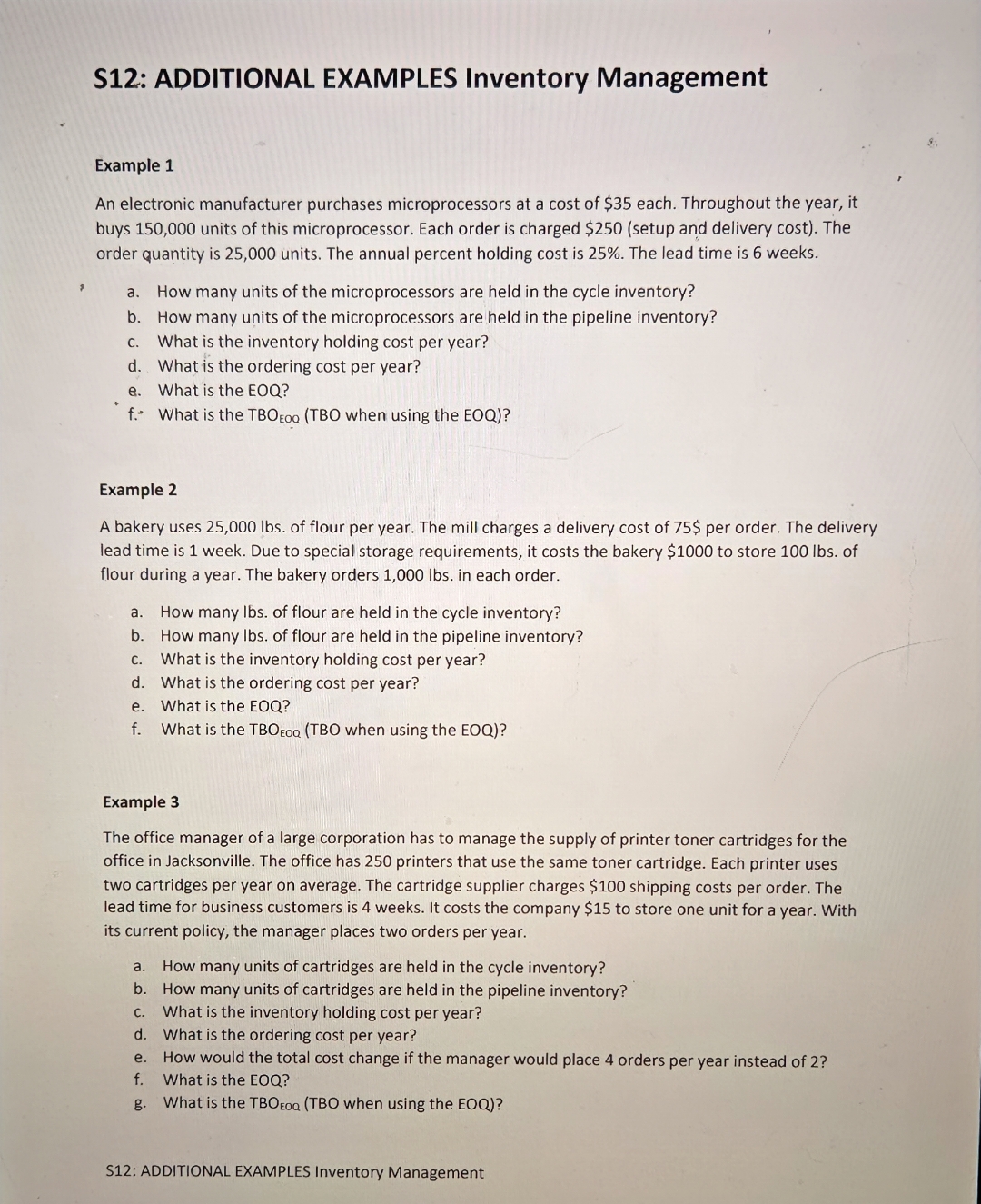 Solved S12: ADDITIONAL EXAMPLES Inventory | Chegg.com