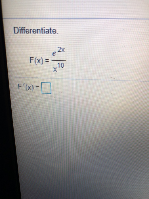 Solved Differentiate. F(x) = | Chegg.com