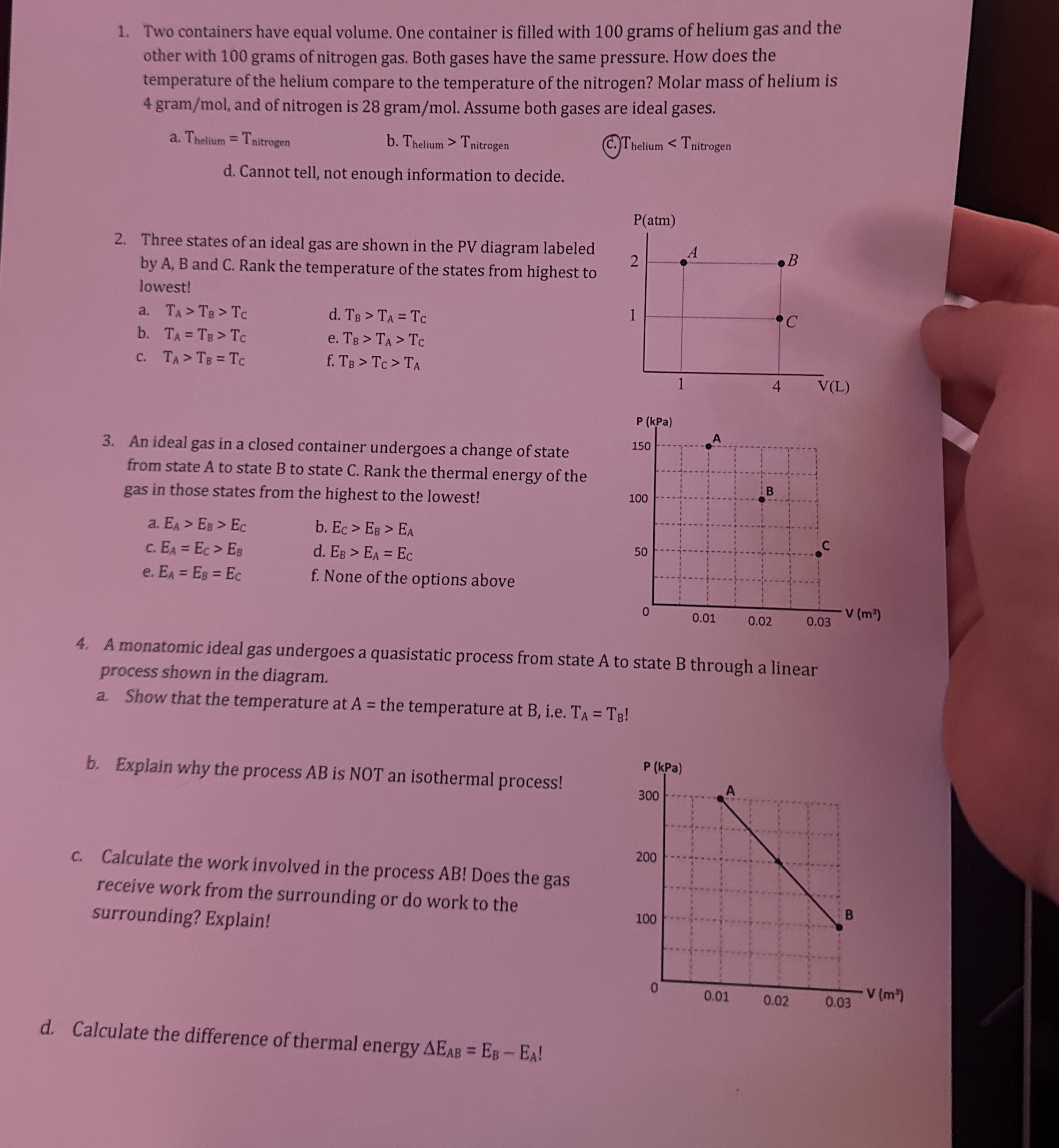 Solved Two containers have equal volume. One container is | Chegg.com