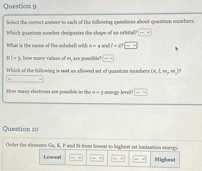 Solved Select the correct answer to each of the following | Chegg.com