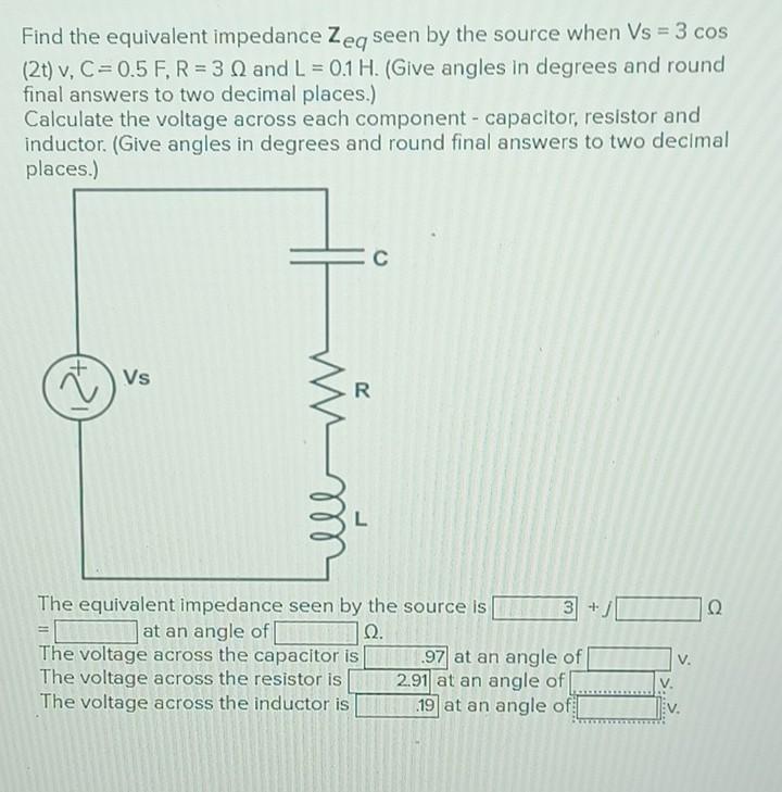 Solved Find the equivalent impedance Zeq seen by the source | Chegg.com