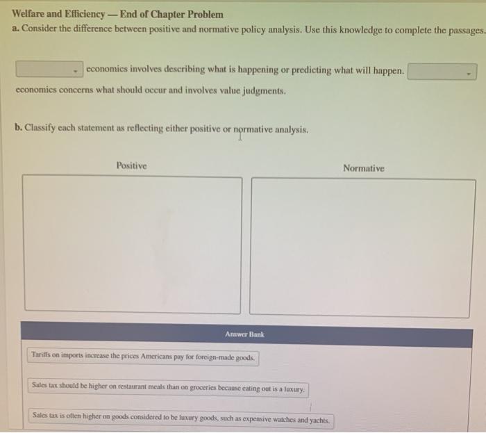 Solved Welfare and Efficiency - End of Chapter Problem a. | Chegg.com