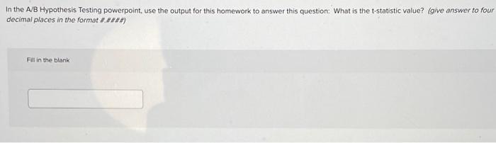 Solved In the AVB Hypothesis Testing powerpoint, use the | Chegg.com