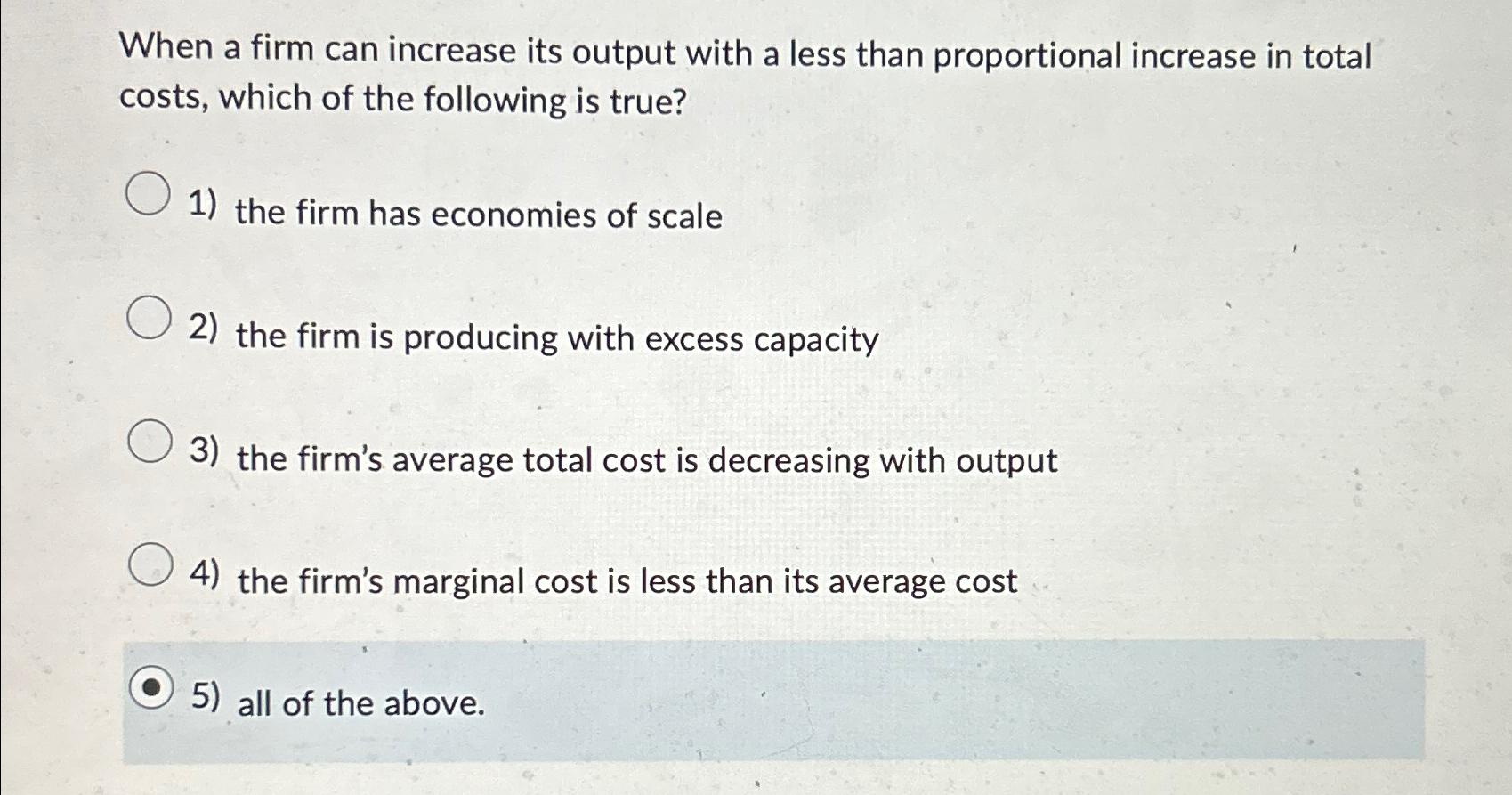 Solved When a firm can increase its output with a less than | Chegg.com