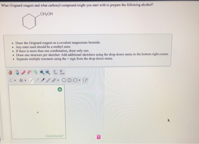 Solved What Grignard reagent and what carbonyl compound | Chegg.com