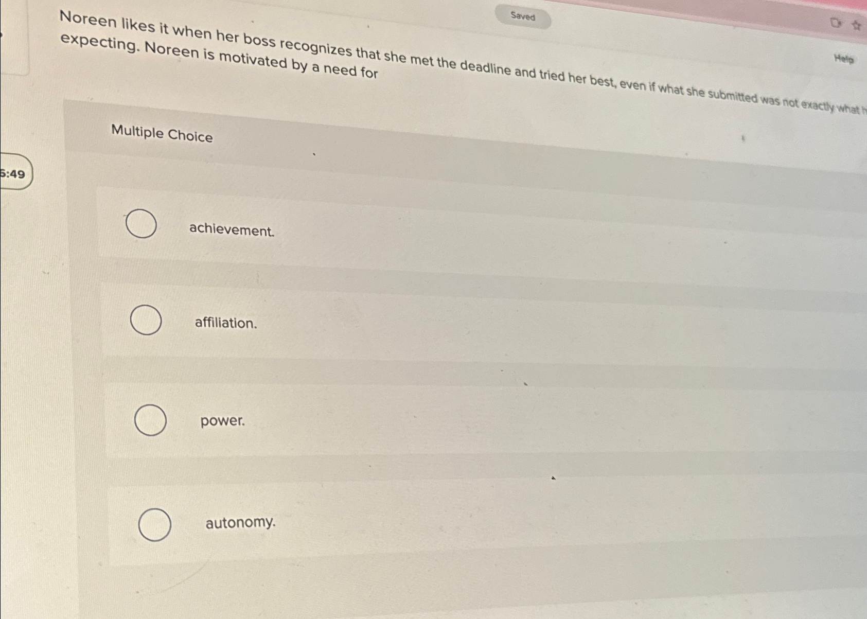 Solved expecting. Noreen is motivated by a need forMultiple | Chegg.com