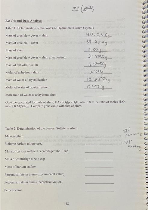 Solved Name Section Lab Instructor Date Las Paters | Chegg.com