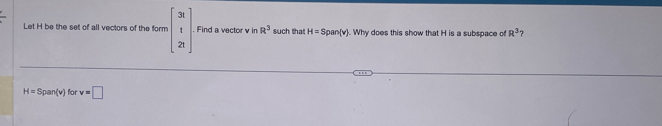 Solved Let H be the set of all vectors of the form Find a | Chegg.com