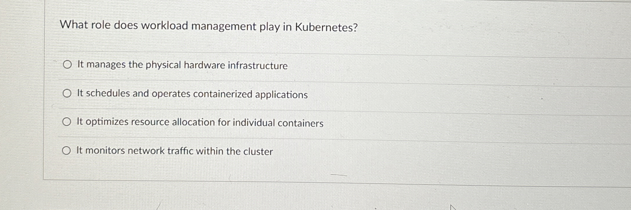 Solved What role does workload management play in | Chegg.com