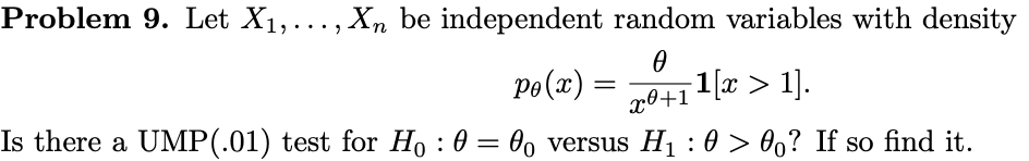 Solved Problem 9. ﻿Let x1,dots,xn ﻿be independent random | Chegg.com