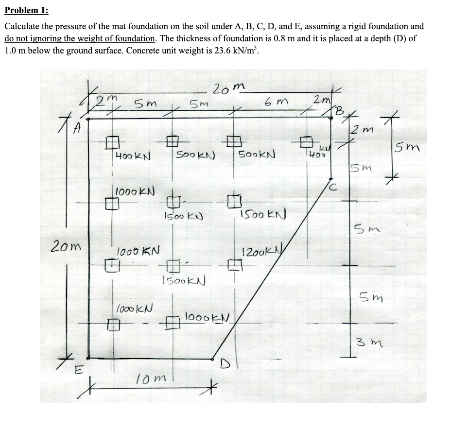 Solved (Geotechnical Engineering II) ﻿Problem 1:Calculate | Chegg.com