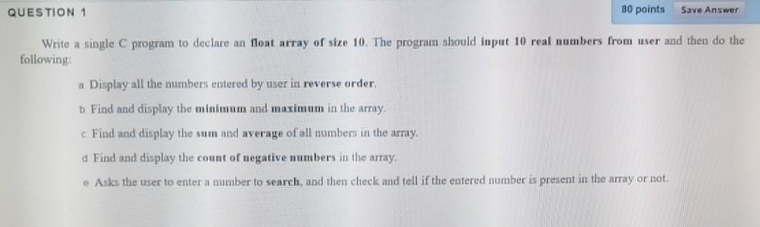 Solved Question 2 Run Your C Program You Wrote For Above 1206